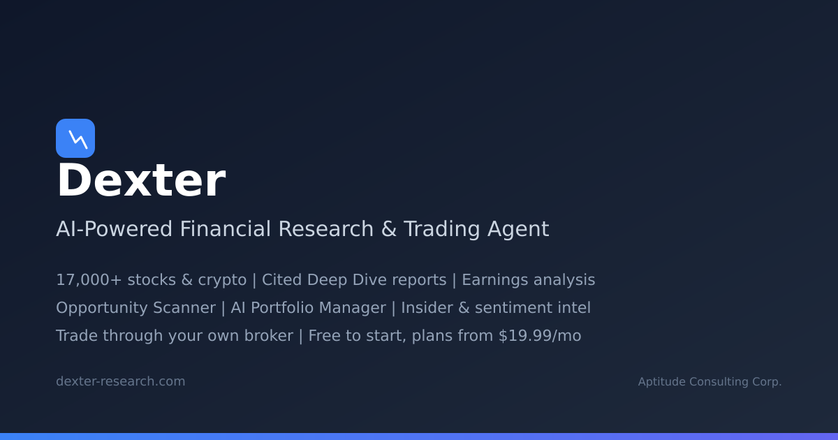 Dexter — AI-Powered Financial Research Agent | Aptitude Consulting Corp.